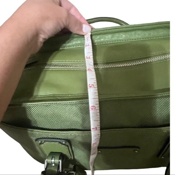 Tumi | Bags | Tumi Rare Ballistic Alpha Leather Two Handle Green Tote Purse Carryon Luggage ...